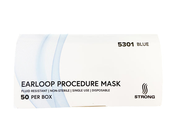 Disposable Strong 5301 Procedure 3 Ply Earloop Face Mask 50 pcs ASTM L ...